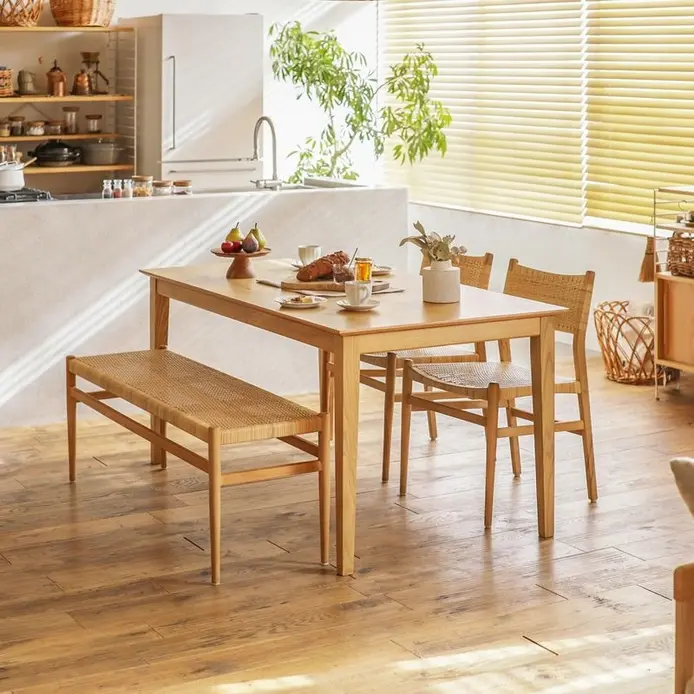 ダイニングベンチ WICKER／NA ｜家具・インテリア通販 Re:CENO(リセノ)