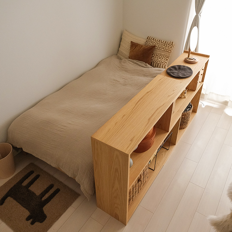 わたしの愛用品-スライドシェルフを出迎えて、9畳のワンルームを1LDKに模様替え ｜家具・インテリア Re:CENO（リセノ）