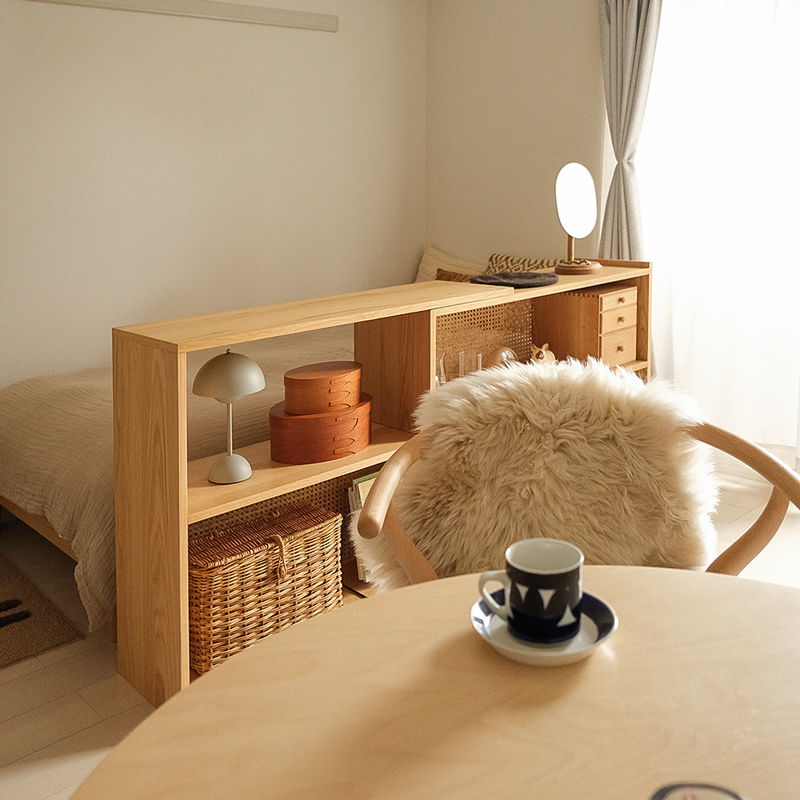 わたしの愛用品-スライドシェルフを出迎えて、9畳のワンルームを1LDKに模様替え ｜家具・インテリア Re:CENO（リセノ）